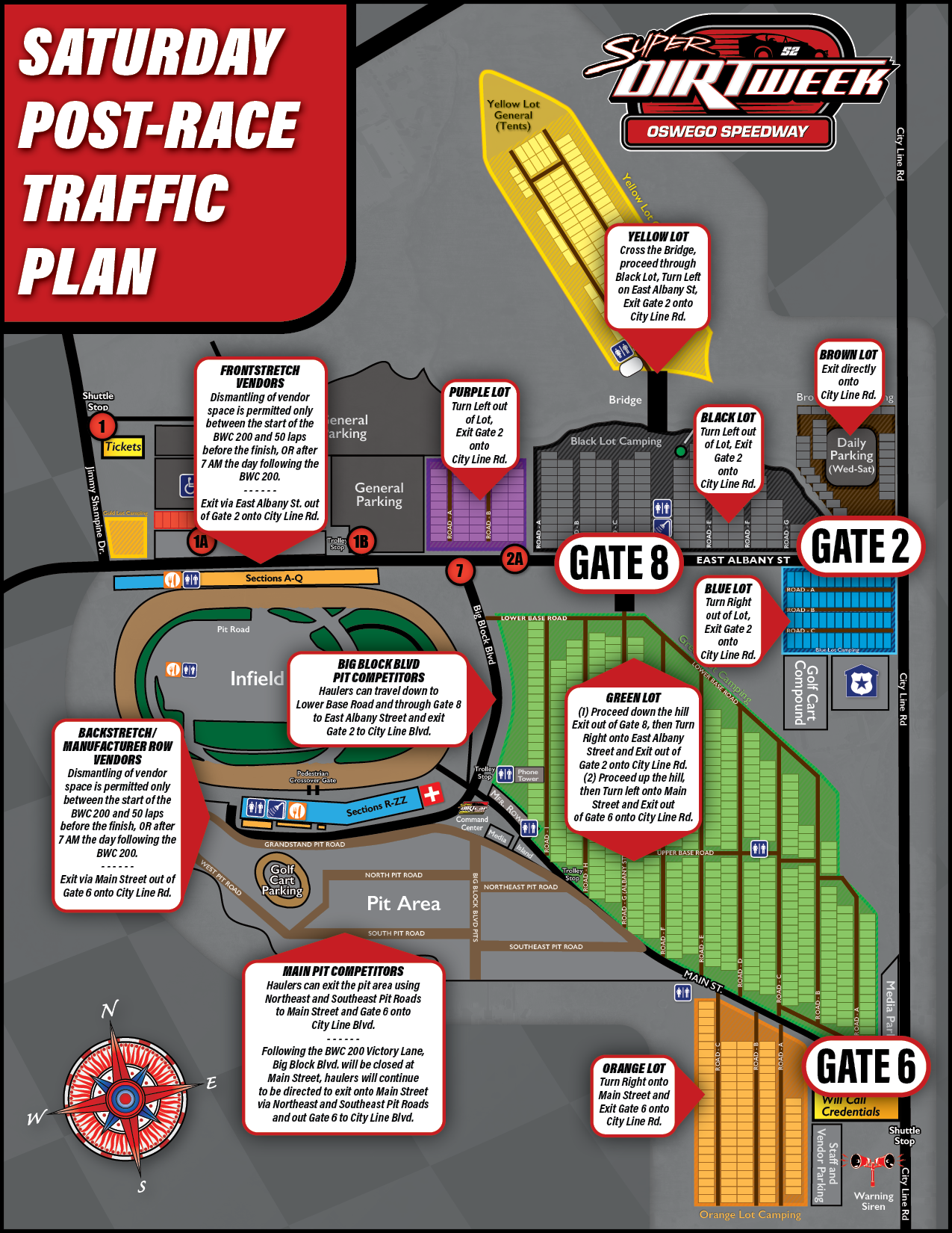 Egress Map - Super DIRT Week